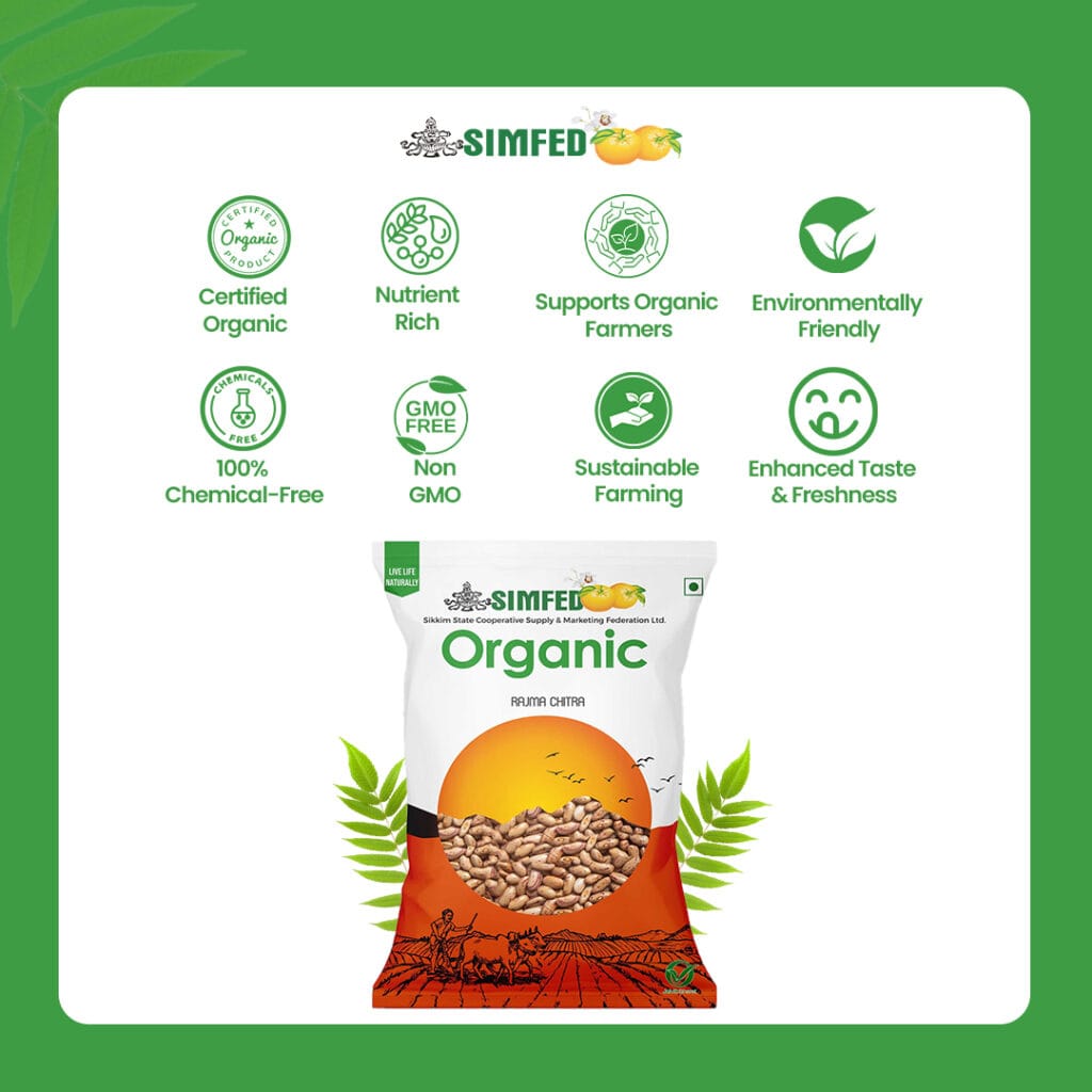 Organic Rajma Chitra (1Kg-500gm) - Buy Organic Grocery| Fruits and ...